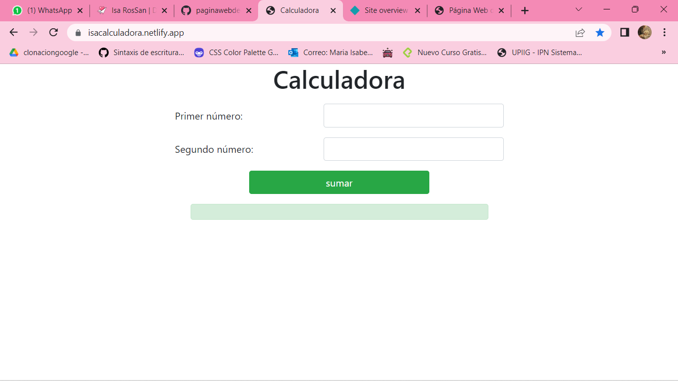Isa RosSan | Desarrollo Web Front-End